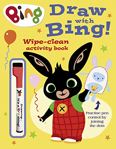 BING — DRAW WITH BING! WIPE-CLEAN ACTIVITY BOOK – Universal reads