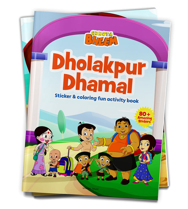 Chhota Bheem - Dholakpur Dhamal : Sticker And Coloring Fun Activity Bo ...