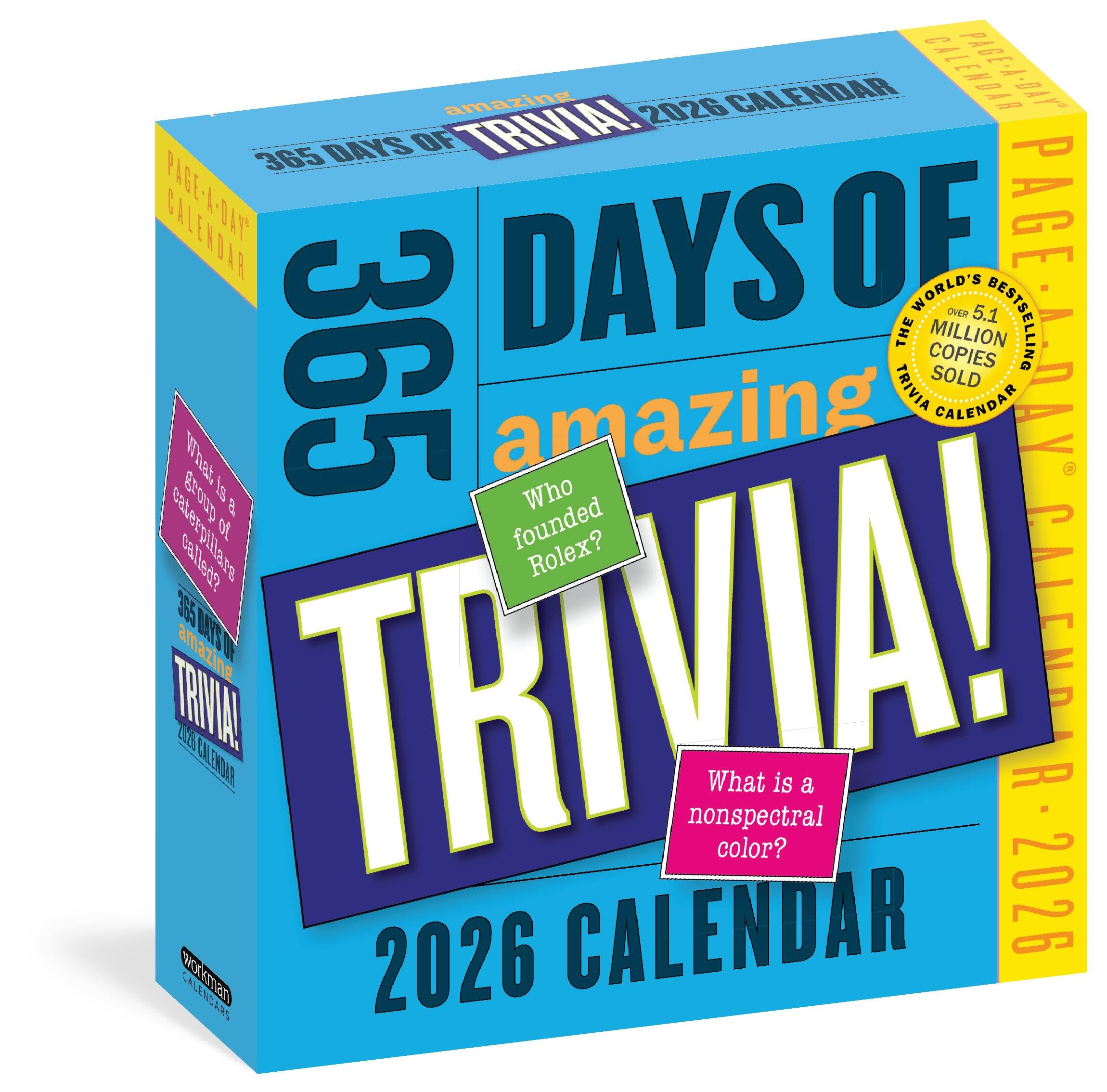 365 Days of Amazing Trivia Page-A-Day® Calendar 2026: The World's Best ...